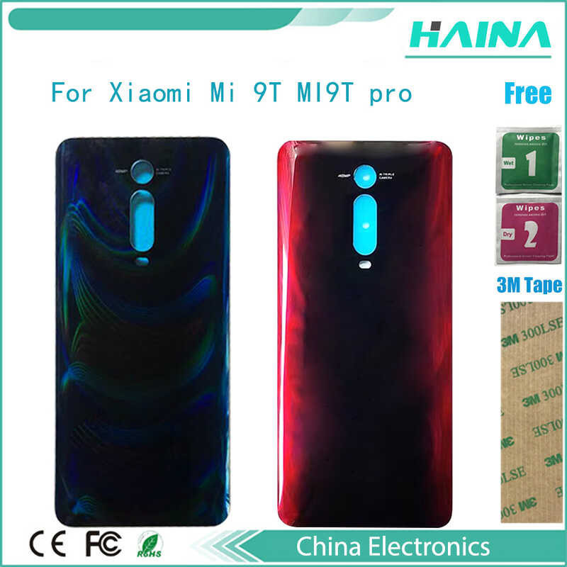 For Xiaomi Mi 9T Battery Cover Back Glass Panel Redmi K20 Pro Rear Door ...