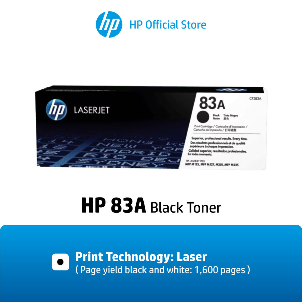 HP 83A Black Original LaserJet Toner Cartridge | Shopee Thailand