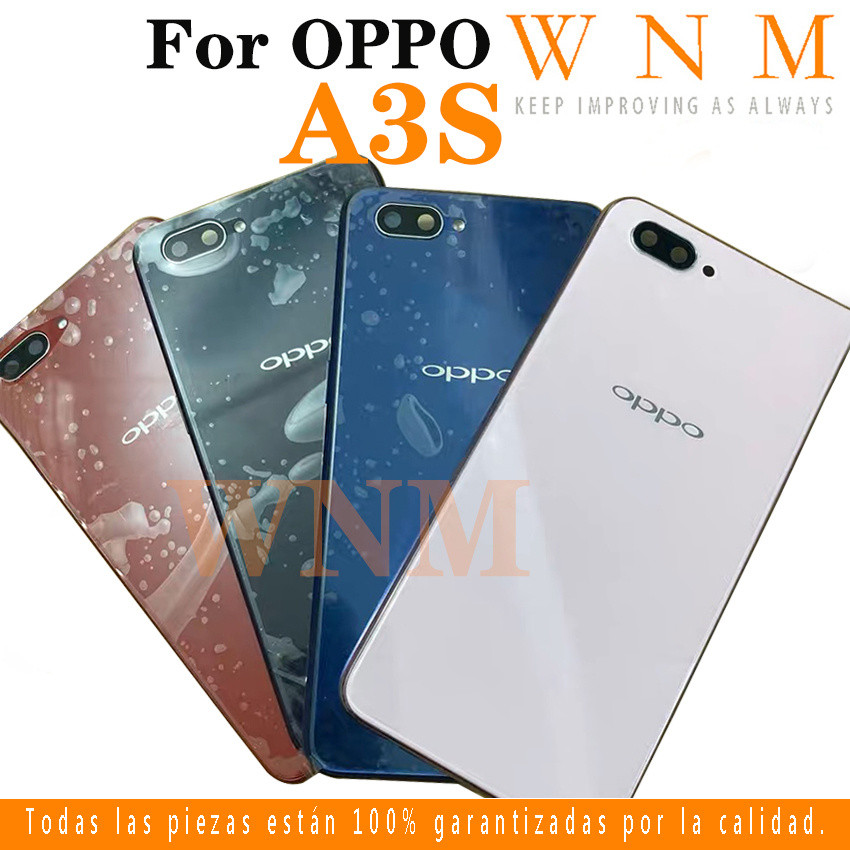 ฝาหลังแบตเตอรี่สําหรับ OPPO A3S A5 CPH1803 CPH1853 CPH1805 พร้อมกรอบ ...