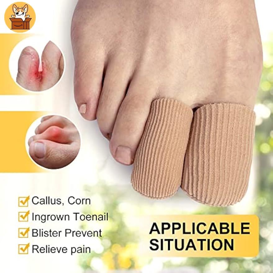 Am-az1PC Toe Protectors Silicone Toe Caps Closed Toe Surface Fabric ...