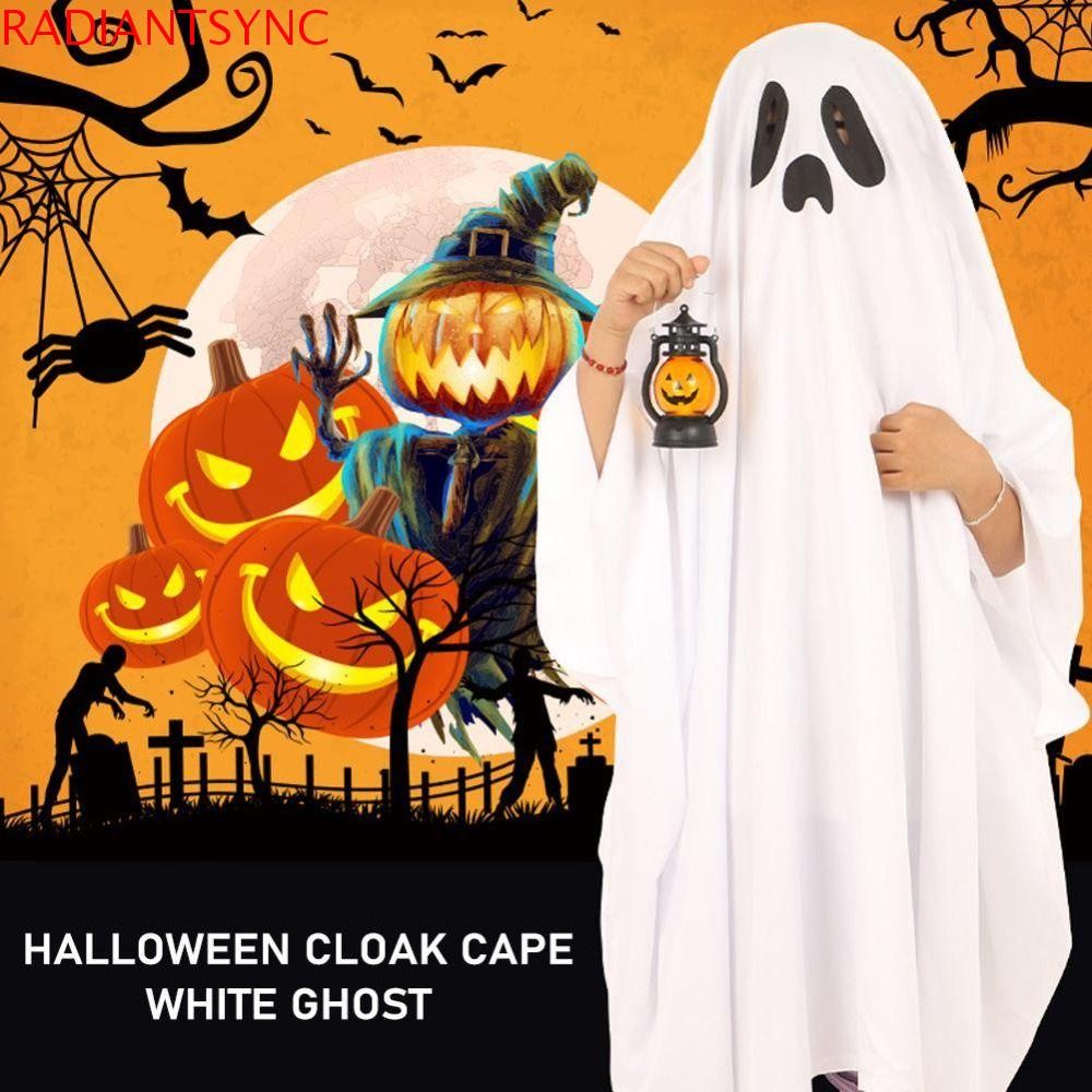 Radiantsync ฮาโลวีน Ghost Cloak Cape, โพลีเอสเตอร์ฟักทอง Light Elf Dress Up เครื่องแต่งกาย, Cool ...