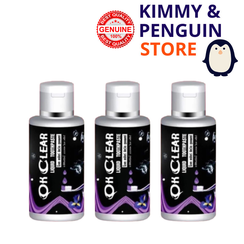 [3 ขวด] OK Clear Liquid Toothpaste ยาสีฟันสมุนไพรสูตรน้ำ [50 ml ...
