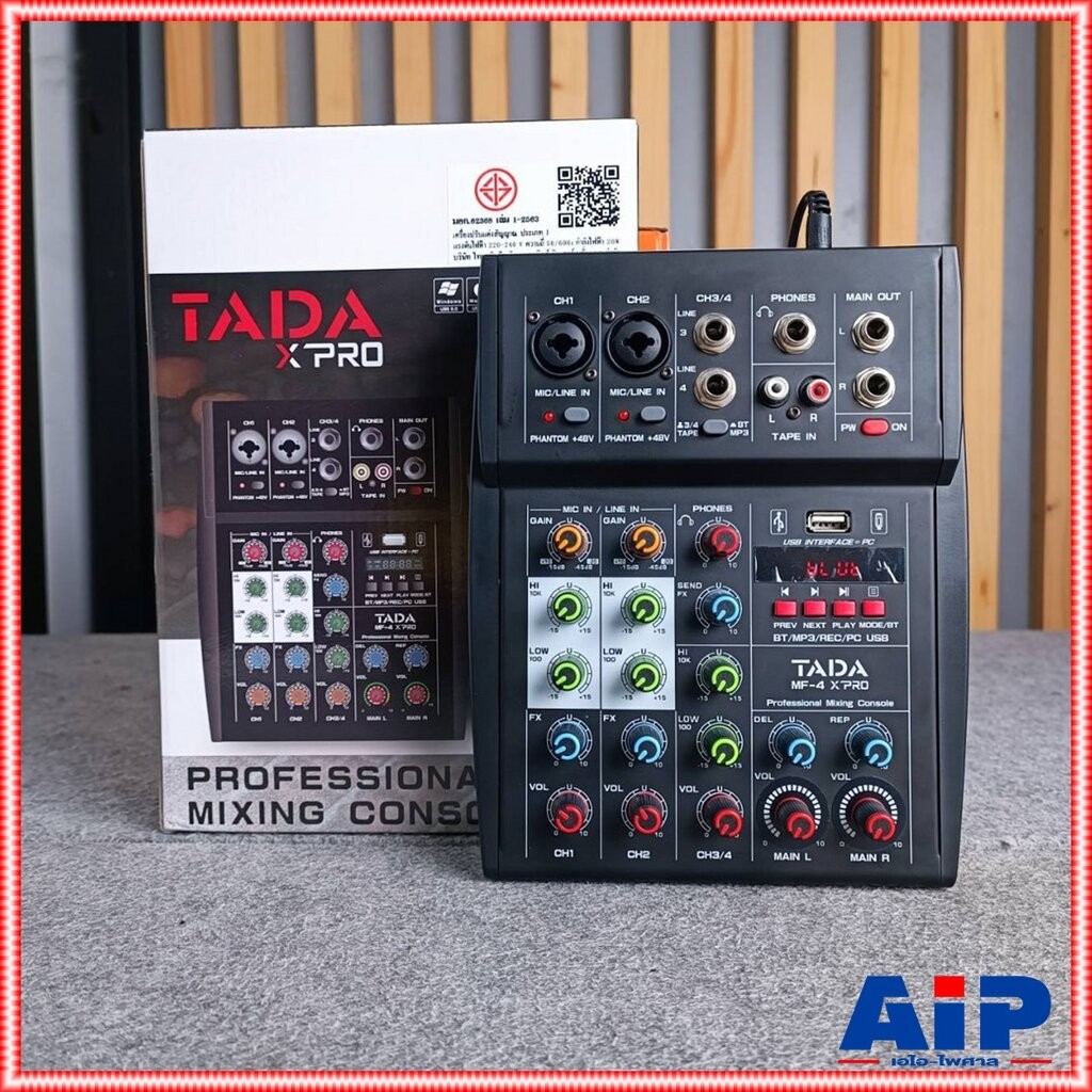 TADA MF-4 MIXER มิกเซอร์ TADA MF 4 MF4 มิกเซอร์ TA DA รองรับ BLUETOOTH ...