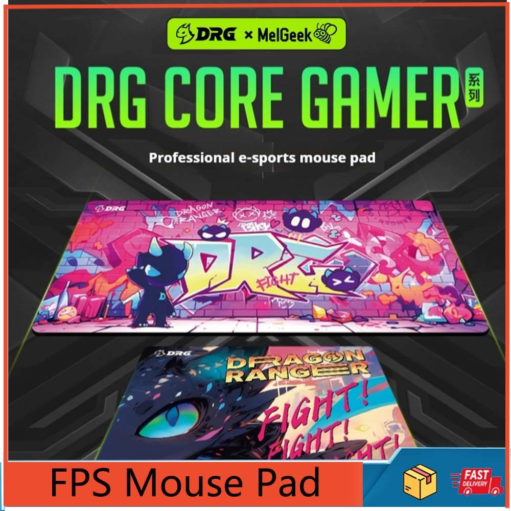 Melgeek X DRG Valorant แผ่นรองเมาส์สําหรับเล่นเกม FPS มืออาชีพพร้อมกาว ...