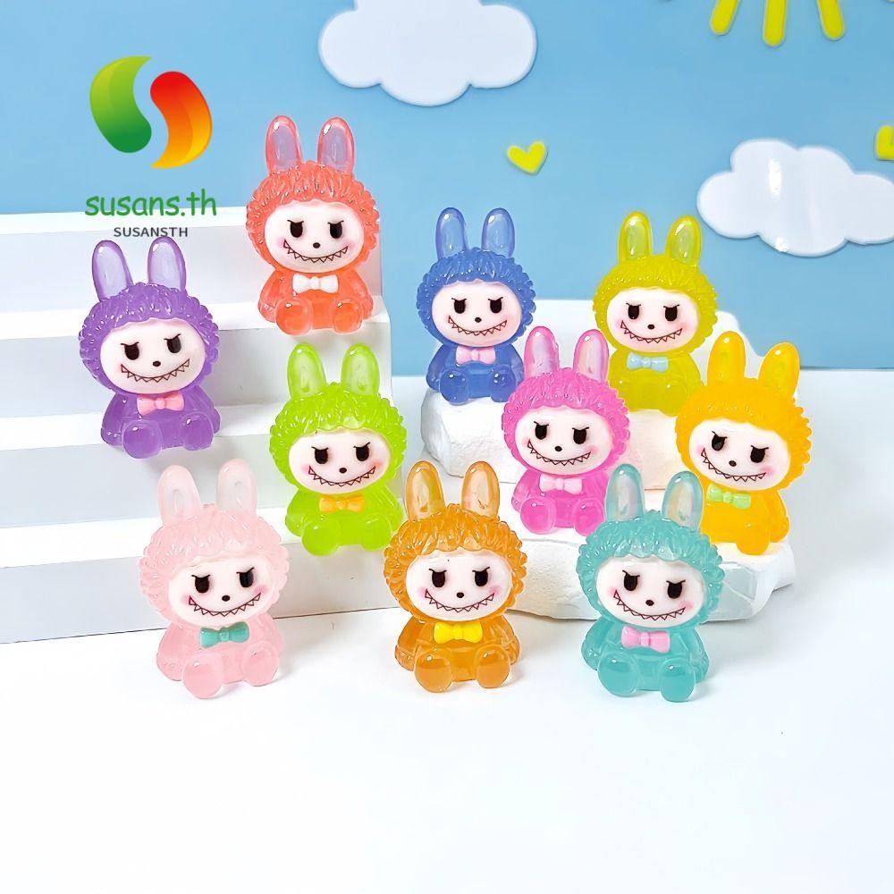 Susans Mini Labubu เครื่องประดับ, สวนเรซิน Luminous Microlandscape ...