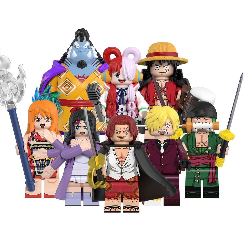 เข้ากันได้กับ Lego One Piece Series Monkey D Luffy Jinping Ronoa Zoro ...