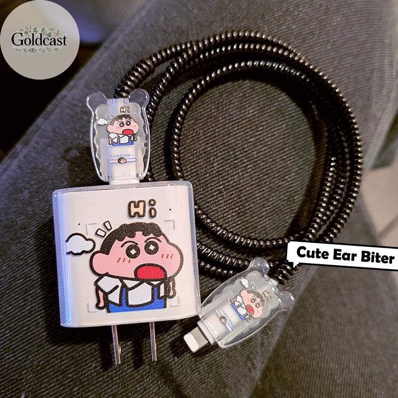 GOLD Crayon Shin-Chan การ์ตูนน่ารัก 20W ชาร์จโทรศัพท์ป้องกันกรณีสําหรับ ...