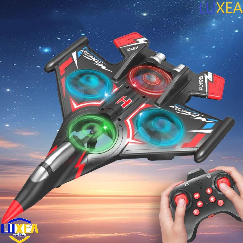 LUXEA รีโมทคอนโทรลโฟม Fighter, โฟม EPP แบบชาร์จไฟได้สี่มอเตอร์เฮลิคอปเตอร์ของเล่น,พร้อมไฟ 2.4G ...