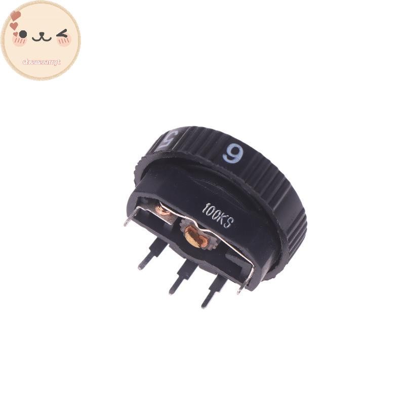 Chee WH 28-T กลับ B100K 5 Pin Pulley Potentiometer หมุน 10 Lower เข็ม ...