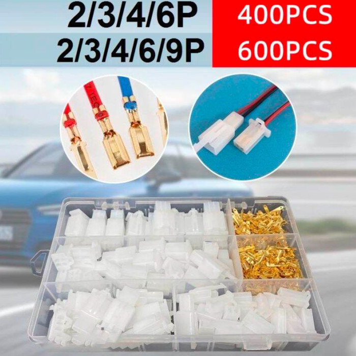 ชุดรถจักรยานยนต์Skun Socket Terminal Connect Car Cable 2 3 4 6 9 Pin ...