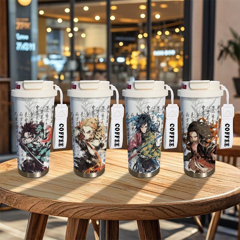 Demon Slayer Thermos Cup 316 Stainless Steel Double Drink Tumbler Botol ...