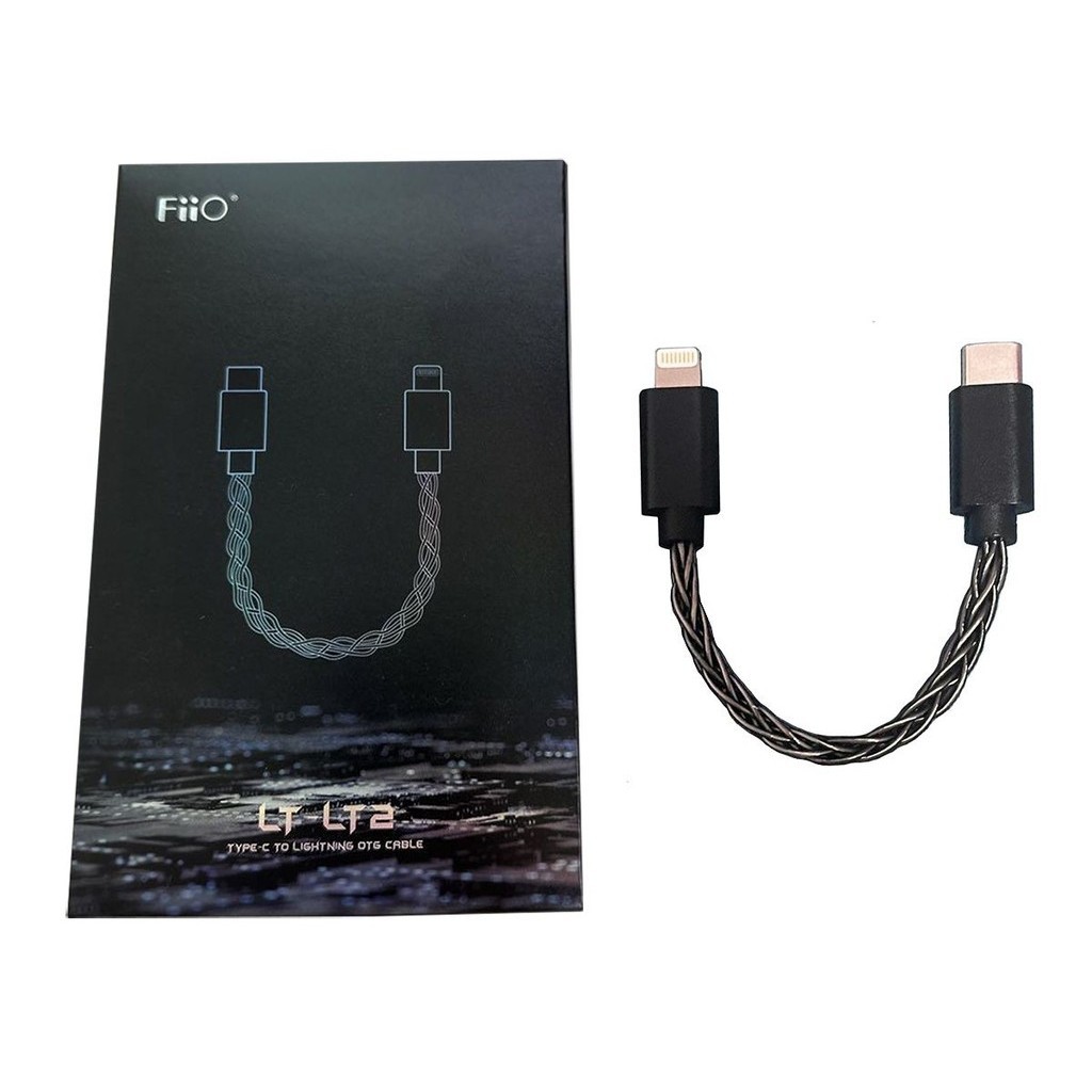FiiO LT-LT2 OTG Digital Audio Adapter Cable (10cm), for high-res music ...