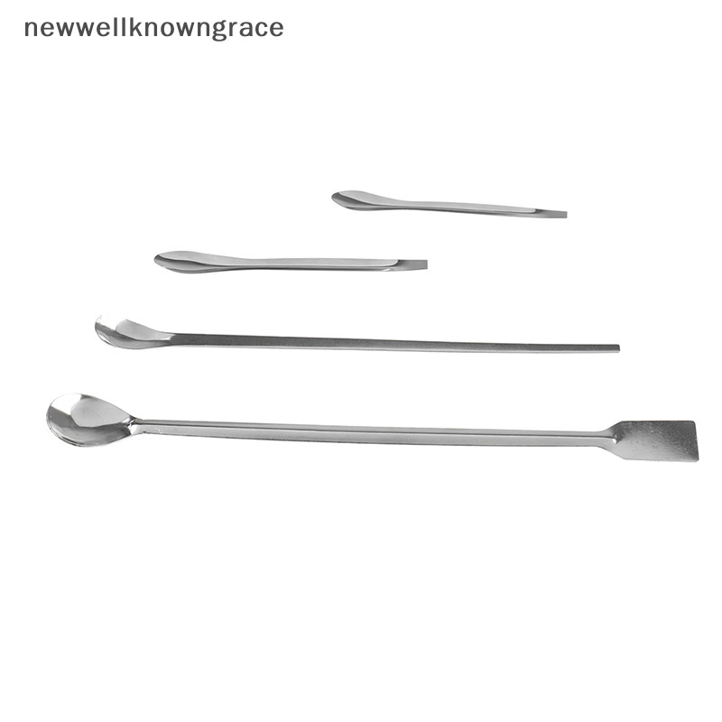 Newwellknowngrace สแตนเลส Lab Micro Spatula ยาช้อน Scoop Shovel ...