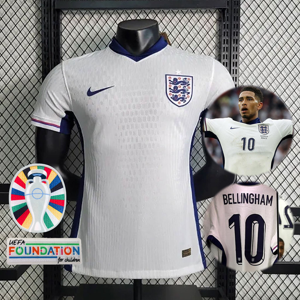 2024-25 England Jersey Home Player Football Shirt Customized Name and ...