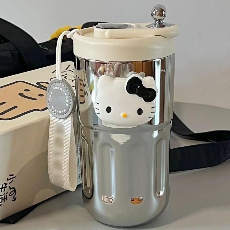 สินค้าใหม่ คลังสินค้าพร้อม hellokitty Thermos Cup Hello Kitty Water Cup American Stainless Steel ...