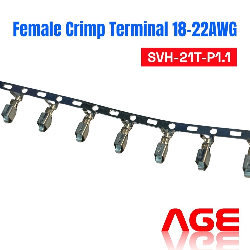SVH-21T-P1.1 Female Crimp Terminal 18-22AWG | Shopee Thailand