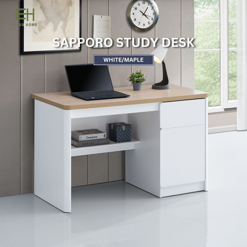 ELISA HOME SAPPORO Study Table/Desk/Meja Belajar/Dressing Table ...