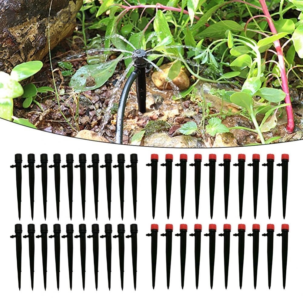 20pcs 360 องศาปรับชลประทาน Sprinkler Stake Dripper เชื่อมต่อ 4-7 มม.ท่อ ...