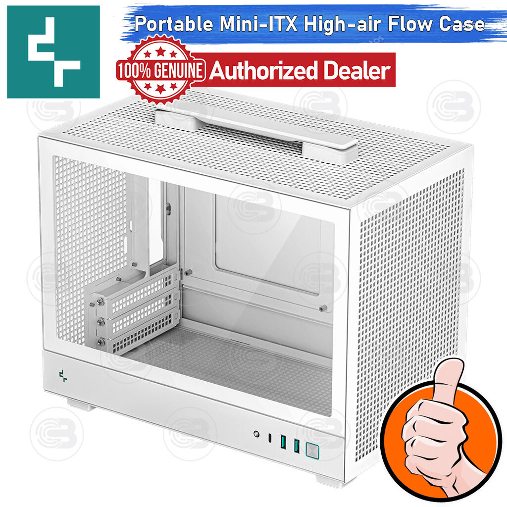 [CoolBlasterThai] DEEPCOOL CH160 WHITE Mini-ITX High-Airflow PC Case ...