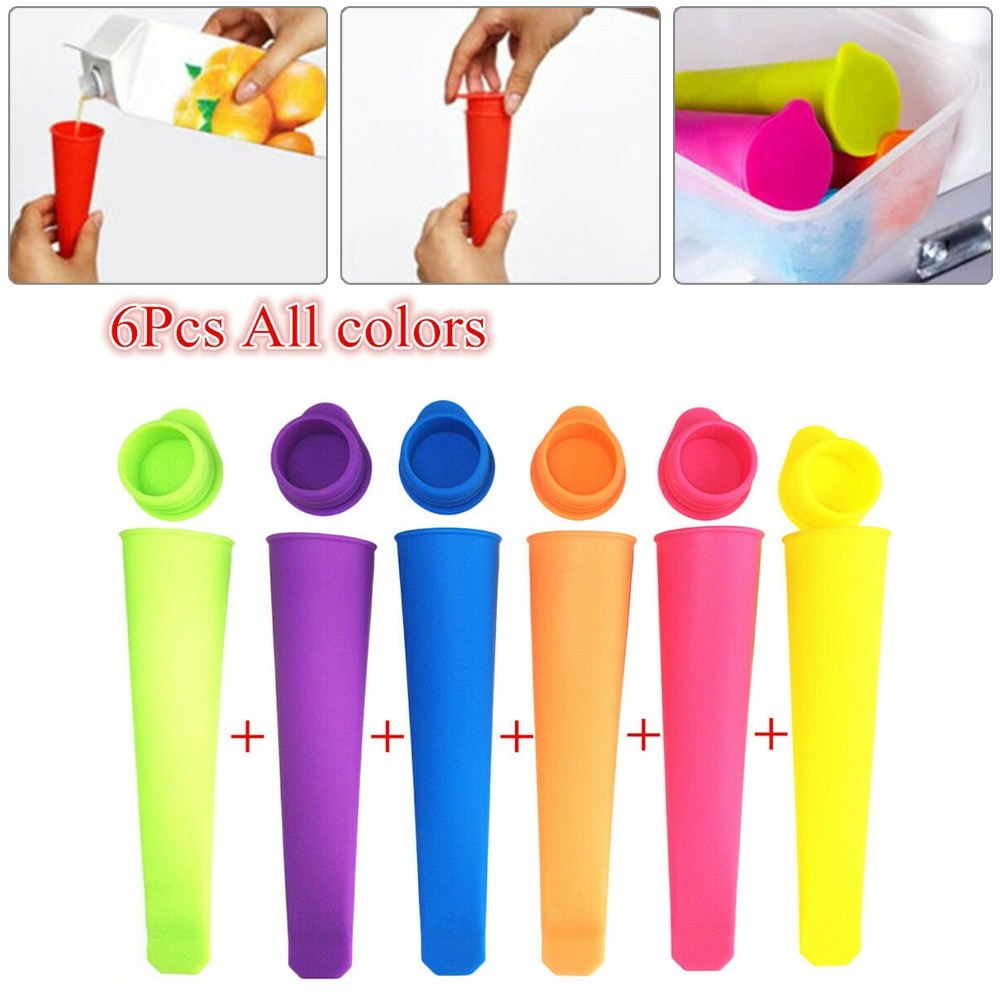 [ดี]ซิลิโคน Push Up Frozen Stick ไอศกรีมโยเกิร์ตเยลลี่แช่แข็งเครื่องมือ ...