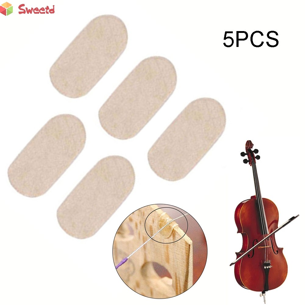 SWTDRM1 ชุด 5 ชิ้น Cello Bridge Parchment String Protectors เพื่อปกป้อง ...