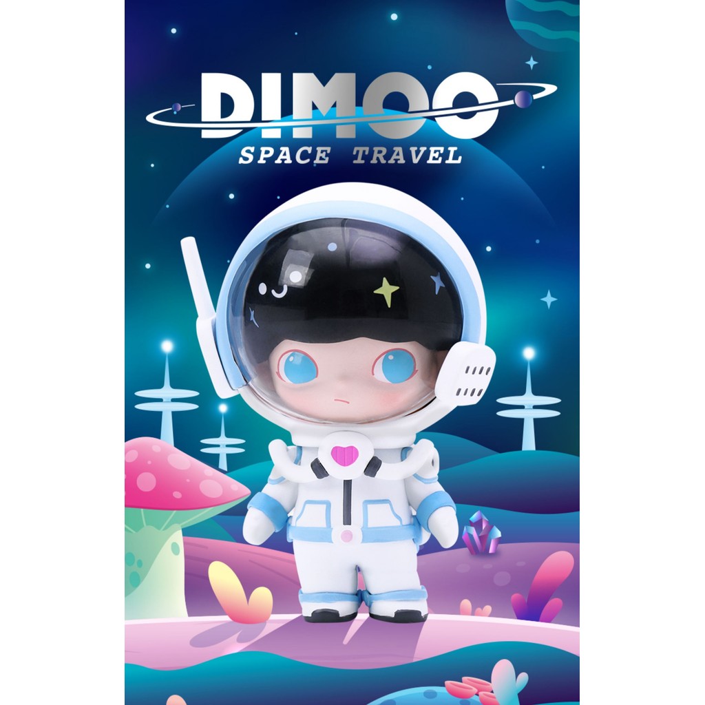 POPMART POPMART Dimoo Space Travel Series Mystery Box ของเล่นรูปสาว ...
