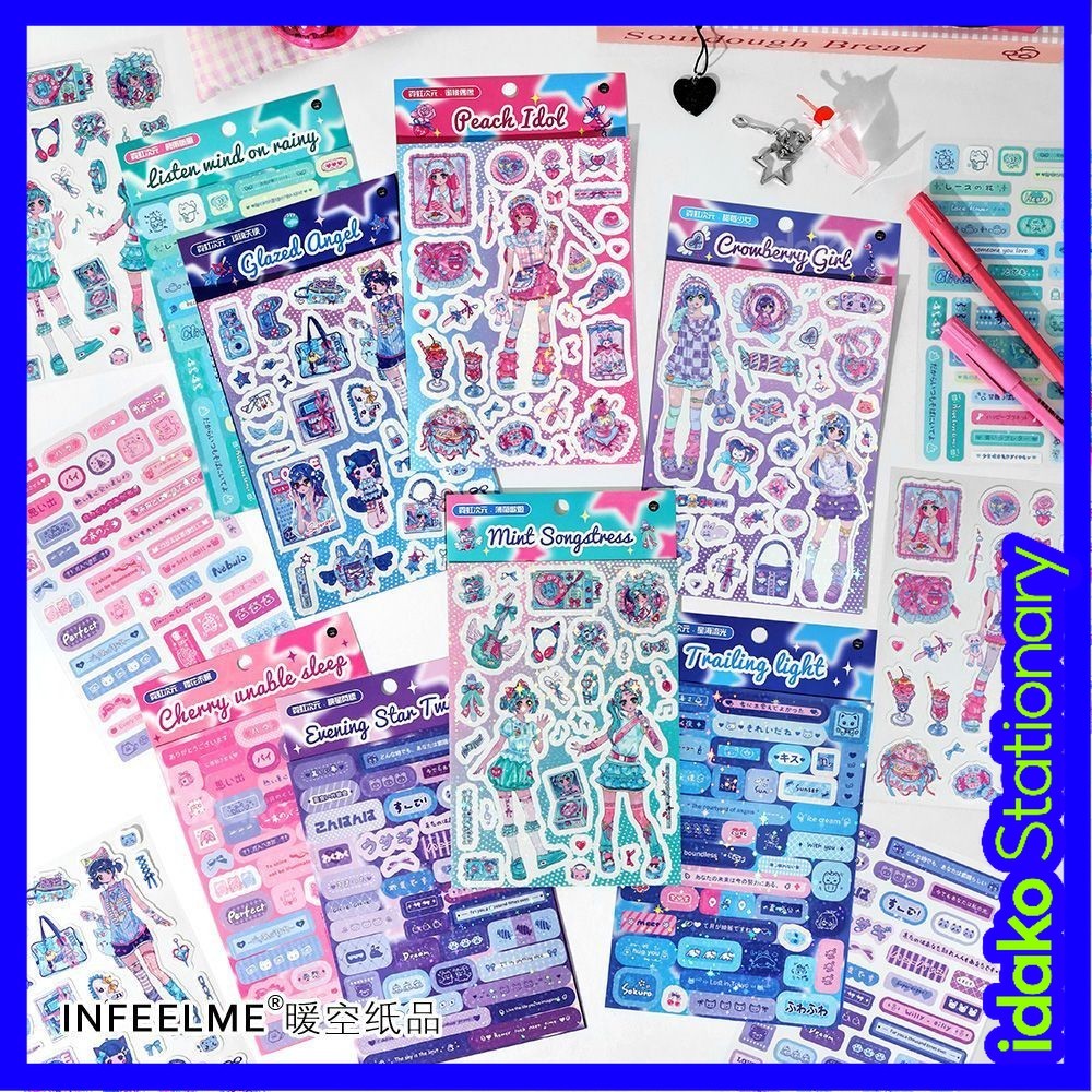 Idako [Neon Dimension Series] กระดาษสังเคราะห์ 1 ชิ้น Self-กาว Star ...