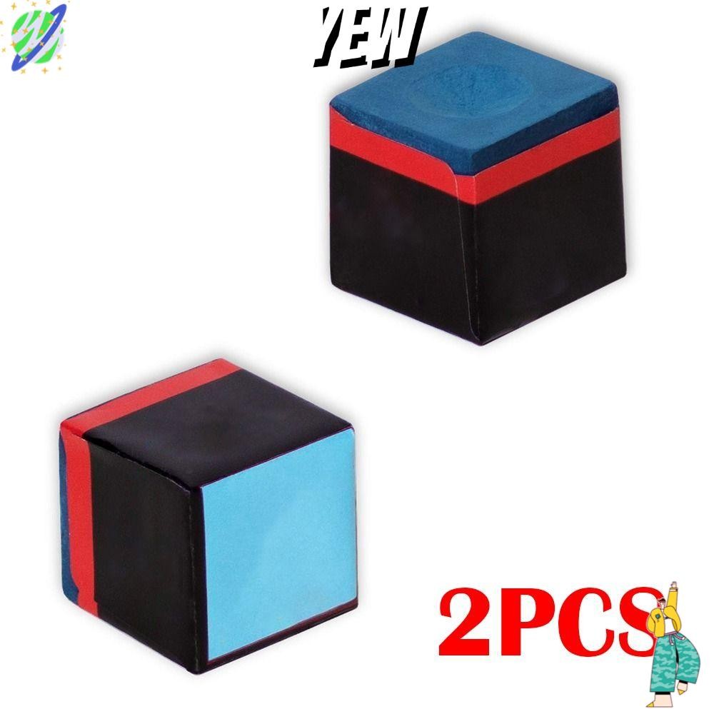 Yew 2 ชิ้นชอล์กก้อน,ประณีต Strong Adhesion บิลเลียดคิวชอล์ก,คุณภาพสูง ...