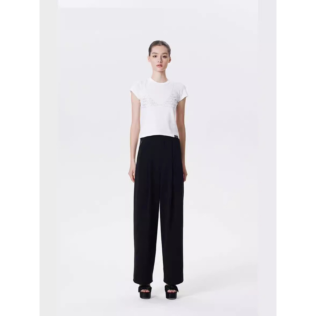 Le Alessandra เสื้อยืดแขนสั้นทรงเข้ารูป | Shopee Thailand