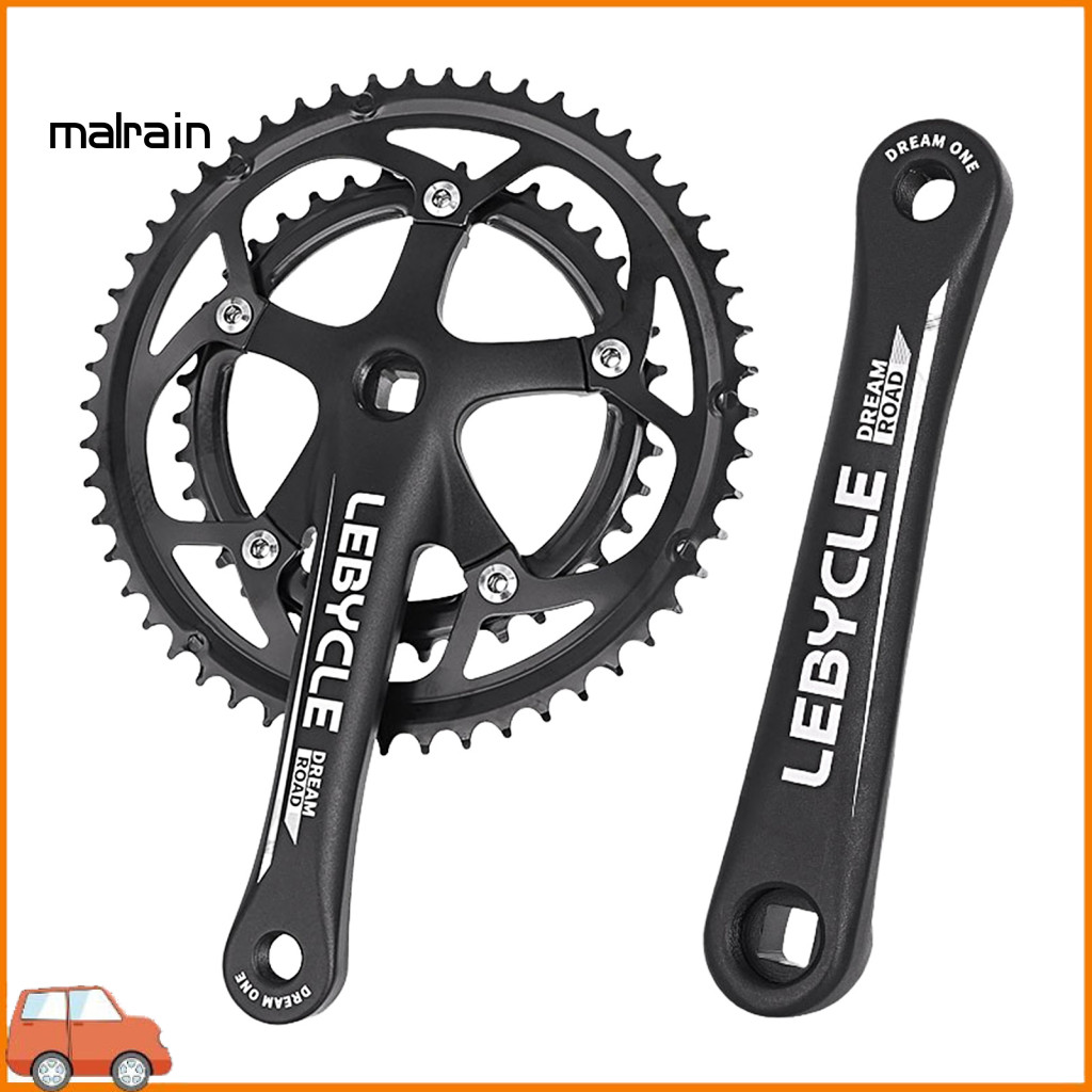 [Ma] 1 ชุด Ultralight Chainwheel Crankset อุปกรณ์เสริมจักรยานเฟืองทนต่อการกัดกร่อนข้อเหวี่ยง ...