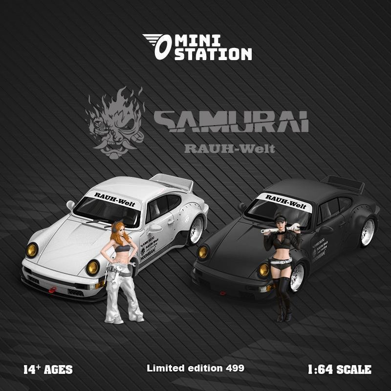 MINI Station 1/64 rwb 964รุ่นหางเป็ด Cyber Punk รุ่นรถโลหะผสมหล่อตายของ ...