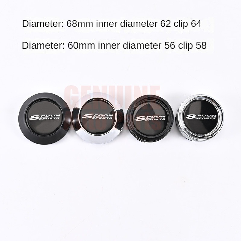 4 ชิ้น/ล็อต 68 มม./60 มม.รถศูนย์ล้อ Hub Caps สําหรับ SPOON CE28 ขอบ ...
