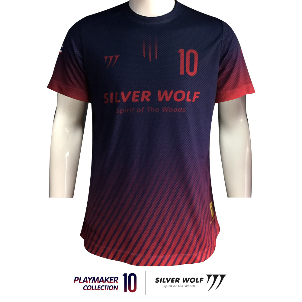 SILVER WOLF SPORT Football Shirt เสื้อฟุตบอลชาย เสื้อกีฬา ผ้าพิมพ์ลาย ...