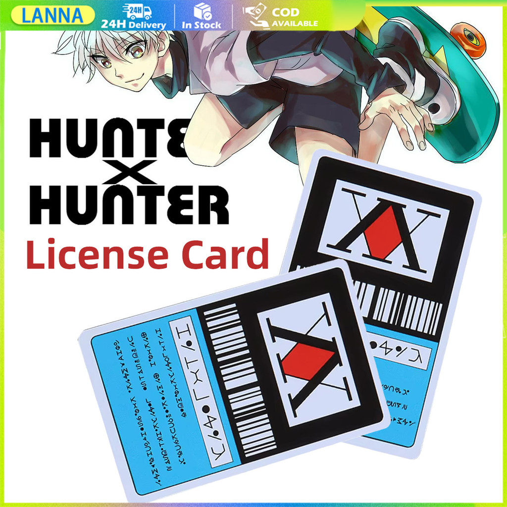 ร้านอยู่ที่ไทย การ์ดใบอนุญาต PVC ลายการ์ตูนอนิเมะ hunter x hunter card สําหรับเก็บสะสม MRT ATM ...