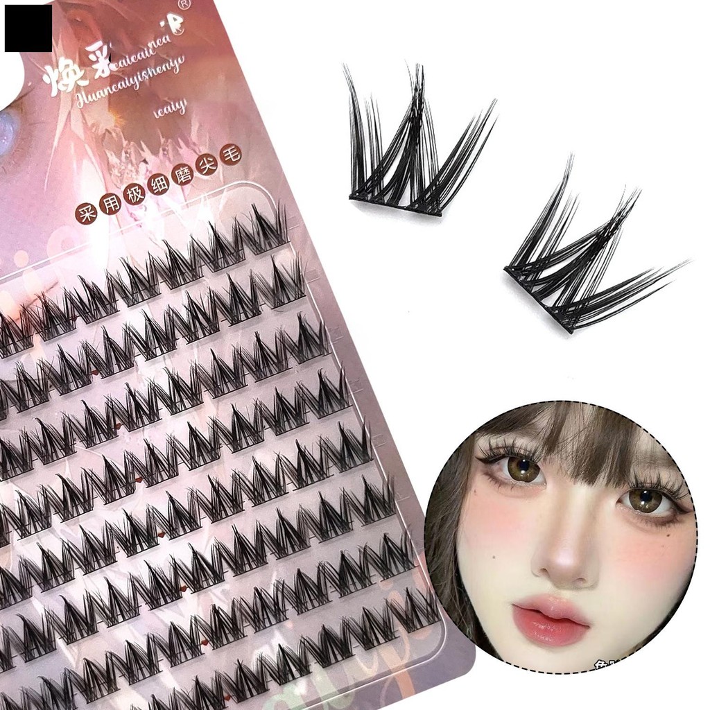 การ์ตูนยาวนานปลอม Lashes ขยายตาของคุณ Elongated Eye Tail ปลอม Lashes ...