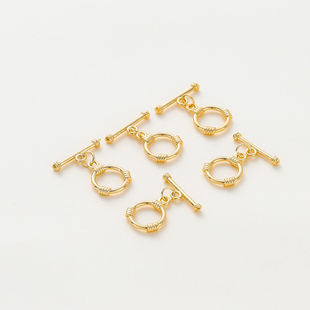 ตะขอ OT 18K ทองคำเปลว 4ชิ้น กลม/หัวใจ/ดาว/หกเหลี่ยม/ดอกไม้ คุณภาพสูง ไม่ลอก ไม่ระคาย DIY อุปกรณ์ ...