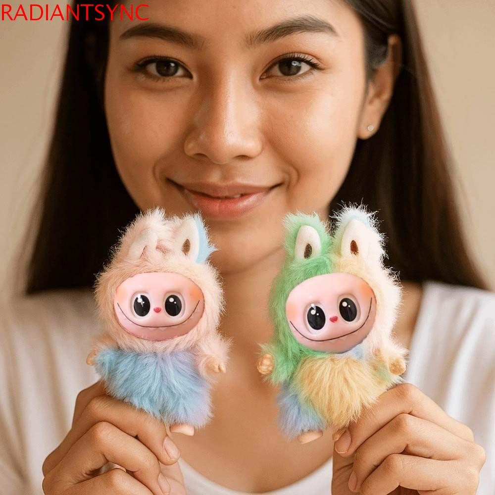 RADIANTSYNC Plush Labubu พวงกุญแจ, PVC แบบพกพากระต่าย Labubu ตุ๊กตา, กระเป๋าน่ารัก Charm Alloy ...