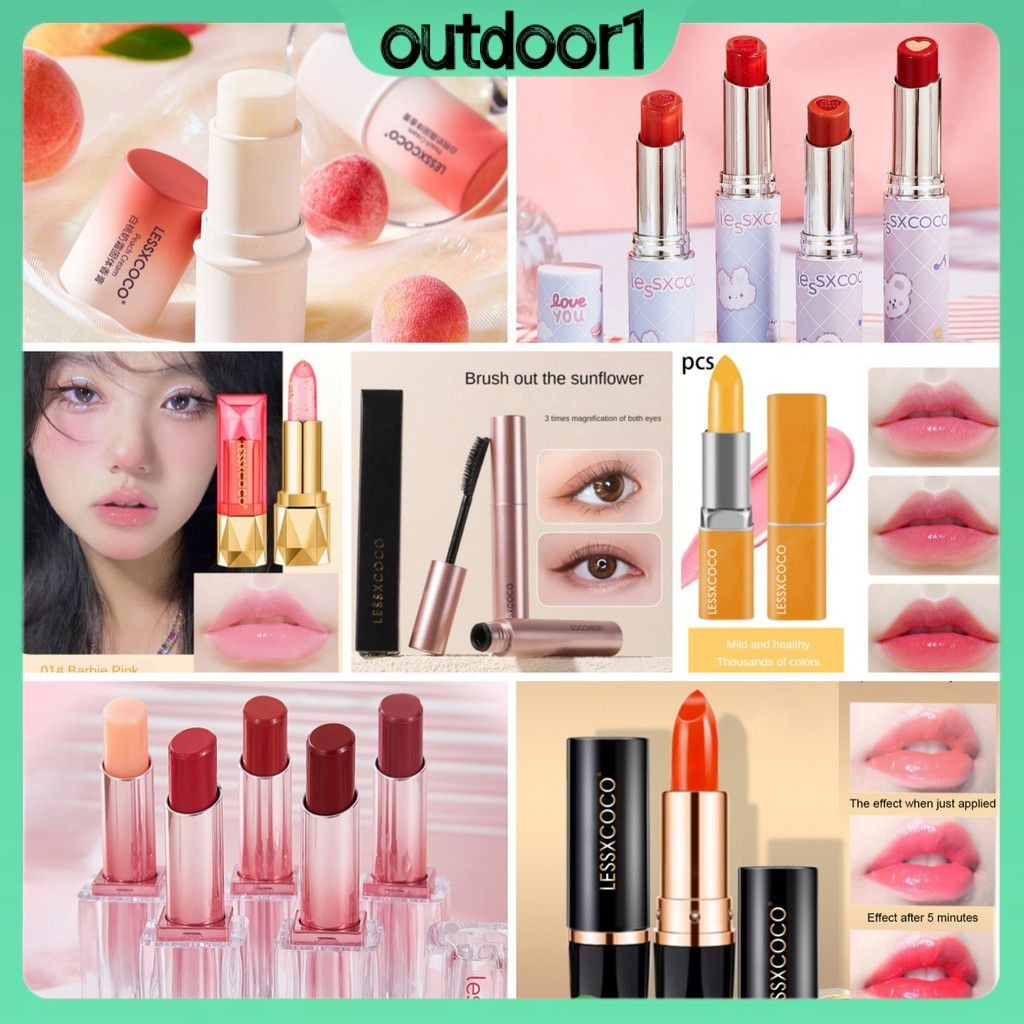 มาสคาร่าแบบม้วนน้ำหนักเบา Lessxcoco ลิปสติกเปลี่ยนสี กันน้ำ ติดทนนาน ...