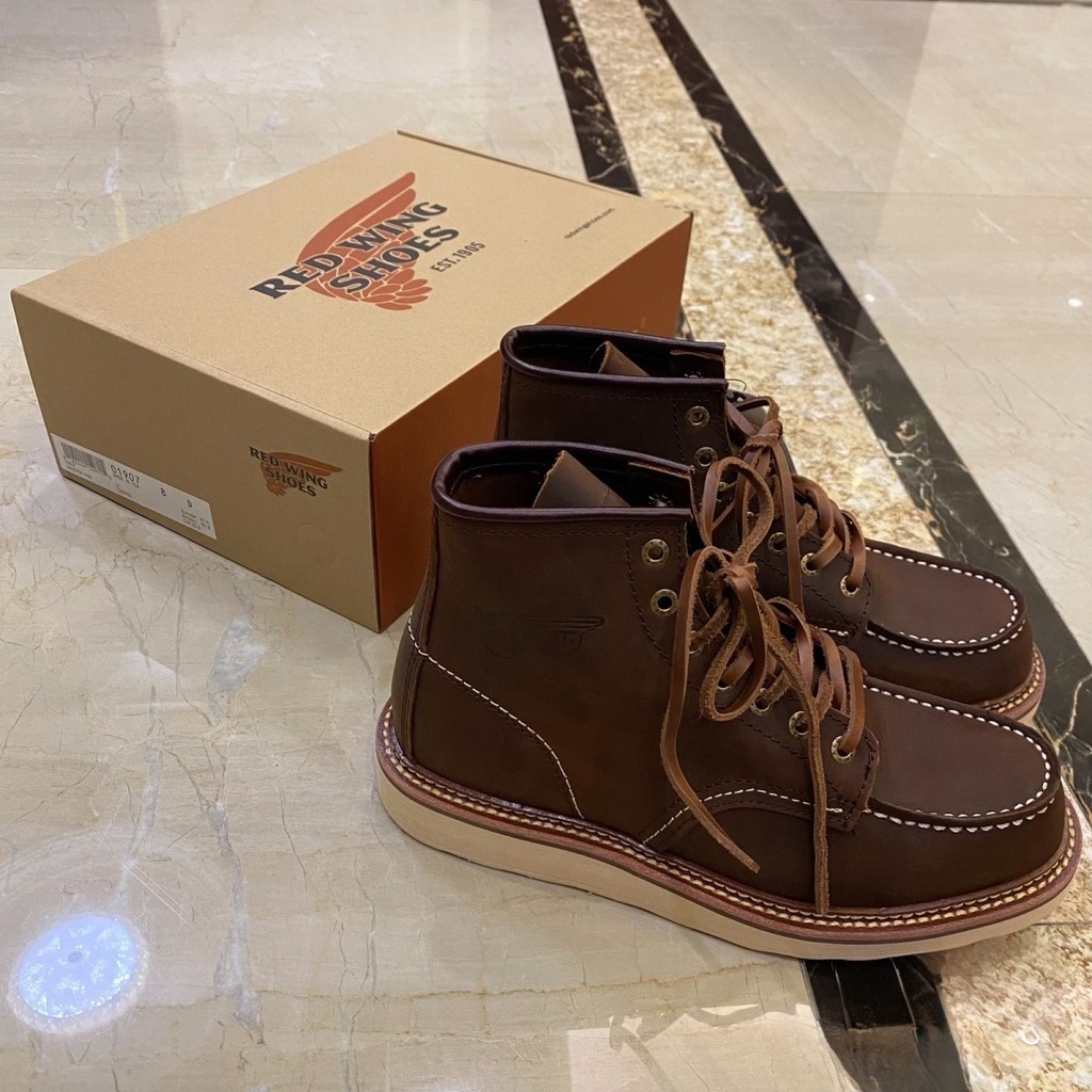 Red Wing 1907 Handmade Martin รองเท้าผู้ชายรองเท้าผ้าใบข้อเท้าสูง ...