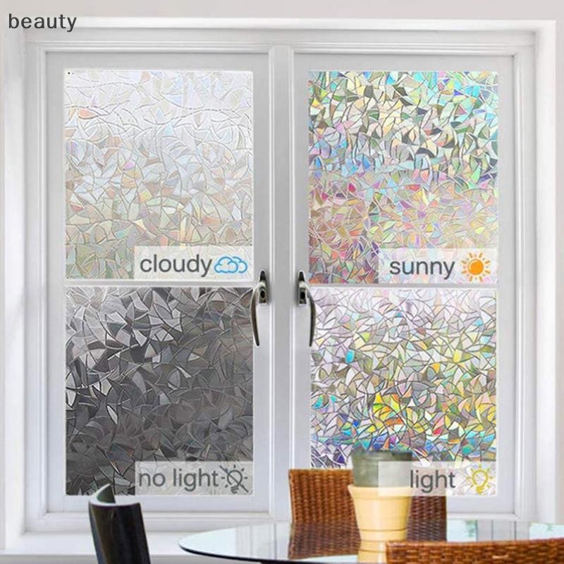 [beauty] 3D Rainbow Effect Window Film Stained Glass ไวนิล Self กาว ...