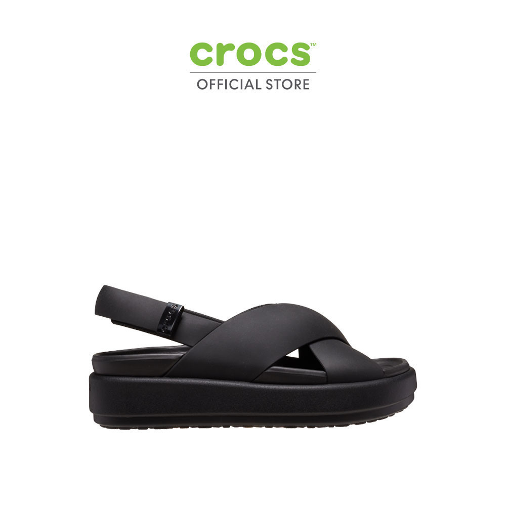 CROCS รองเท้าแตะผู้หญิง BROOKLYN LUXE CROSS STRAP SANDAL รุ่น 209407060 ...