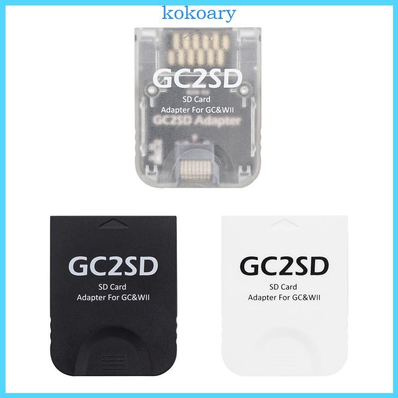 Kok GC2SD Card Reader อะแดปเตอร์แปลงสําหรับ GameCubeWii คอนโซลการ์ดเกม ...