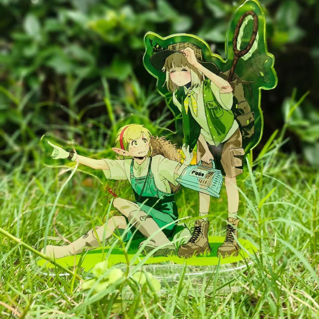 Dungeon Meshi ขาตั้งอะคริลิค Marsilla Farin จับ Bugs อะนิเมะสินค้าคอลเ ...