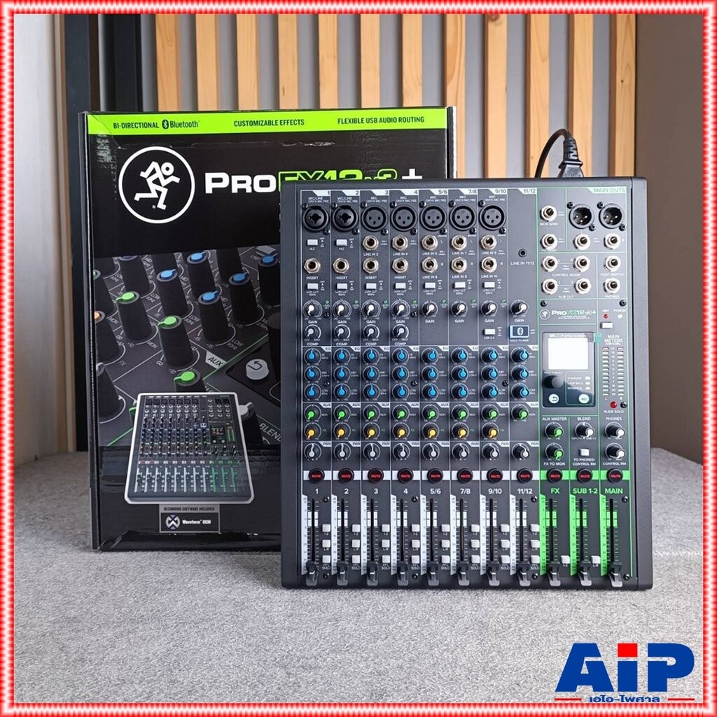 ฟรีค่าส่ง Mackie ProFX-12 v3+ Mixer อนาล็อกมิกเซอร์ ช่องเสียบไมค์ 7 ...