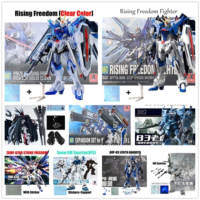 Hg Lfrith Anavata Rising Freedom Clear Color Gundam Gouf Custom Dom ...