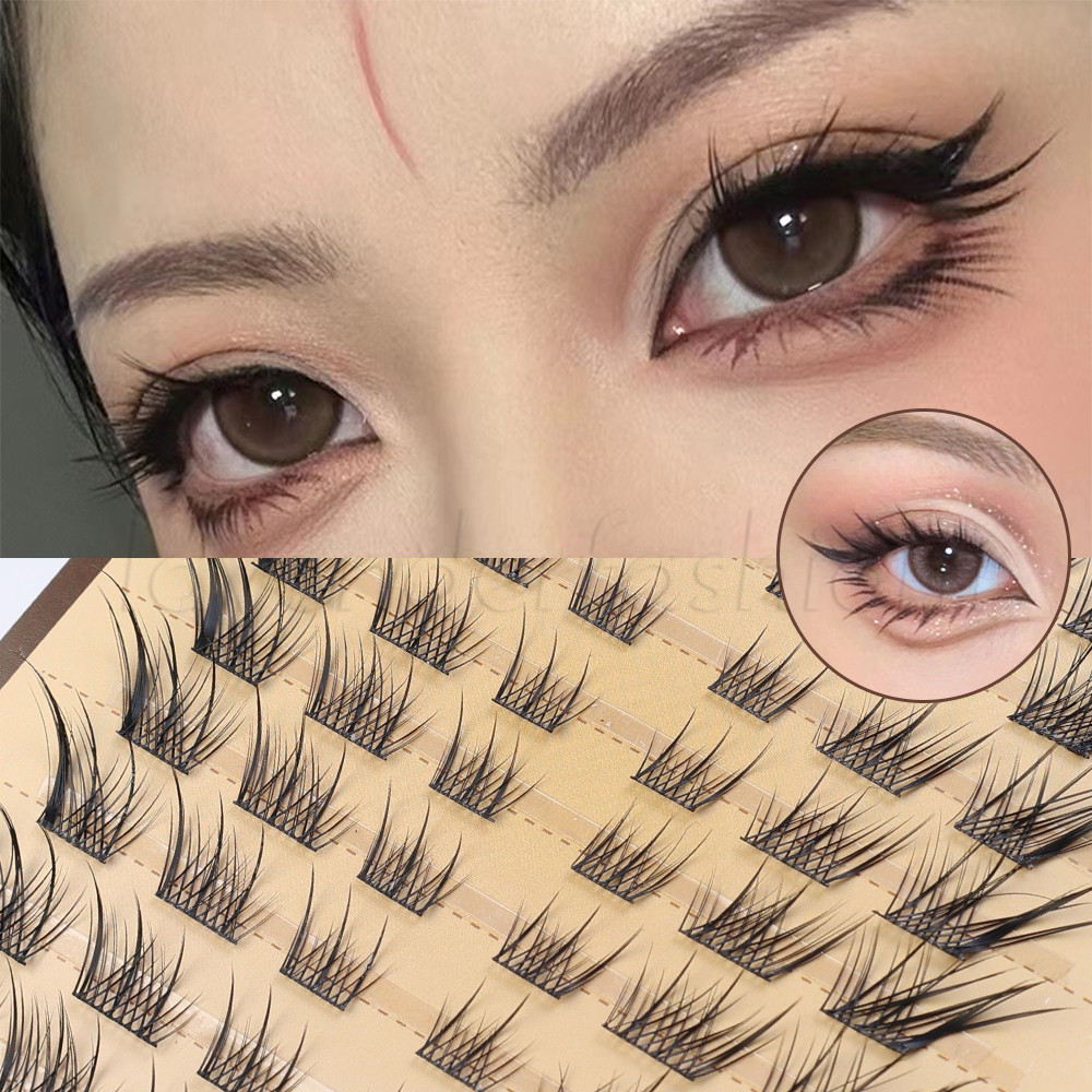 ขนตาปลอมหนา 3D Volume - ขนตาปลอมคลัสเตอร์เดี่ยวธรรมชาติ - Fluffy, Cross ...