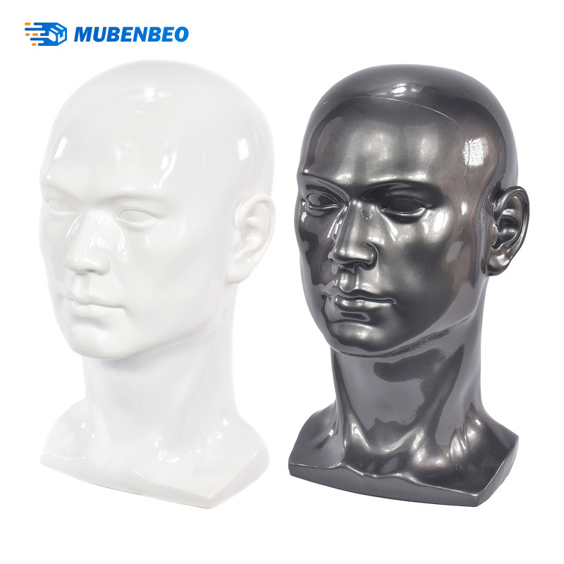 [mubenbeo] Pvc Head Male Head for Hat Sunglasset Headphone Display ...