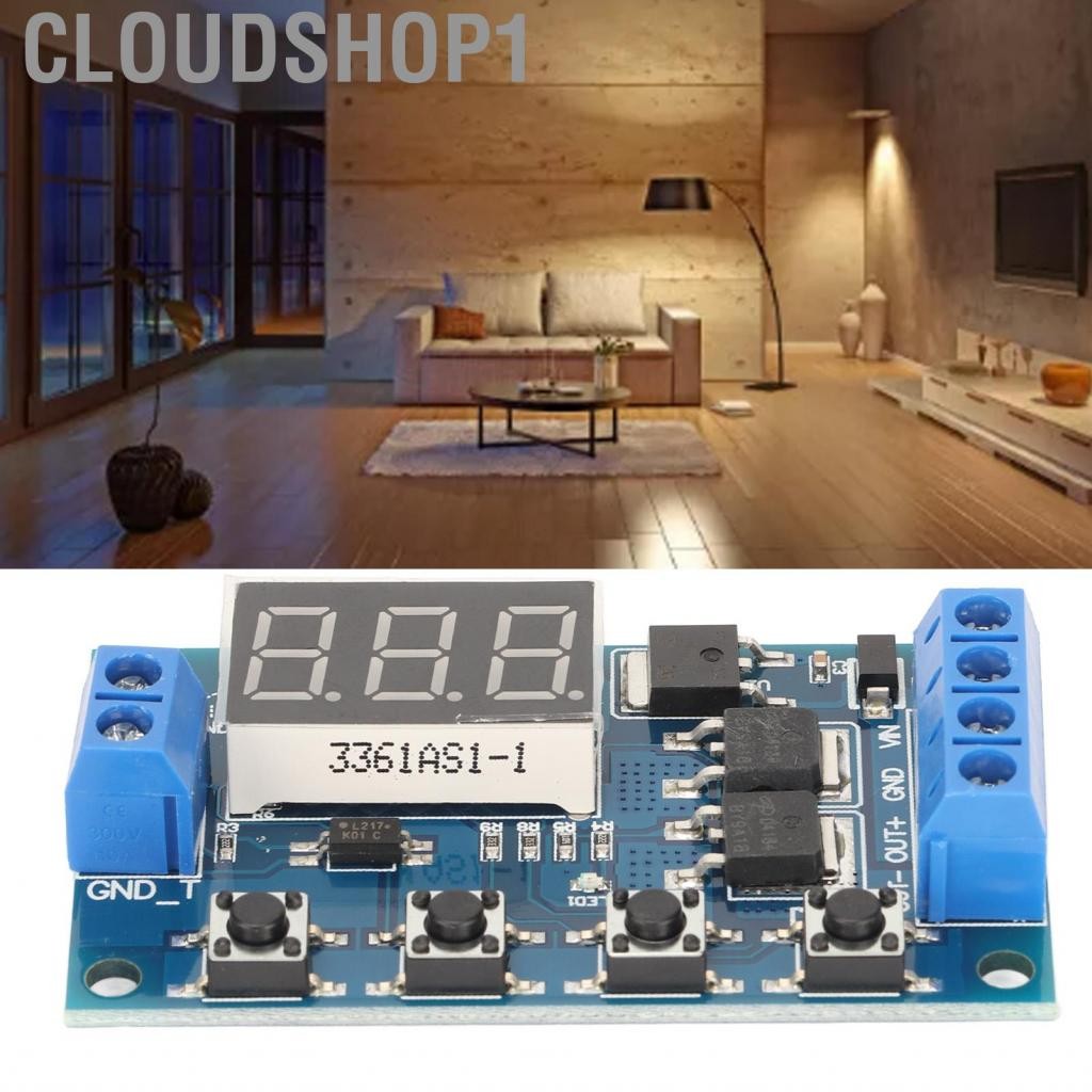 Cloudshop1 LED ดิจิตอลรีเลย์หน่วงเวลา Trigger Cycle Timer Switch ...