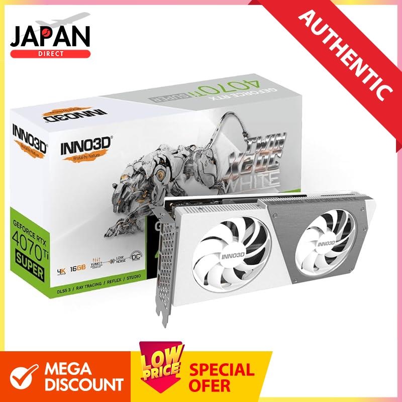 INNO3D GeForce RTX 4070Ti SUPER TWIN X2 OC WHITE VRAM GDDR6X 16GB PCI ...