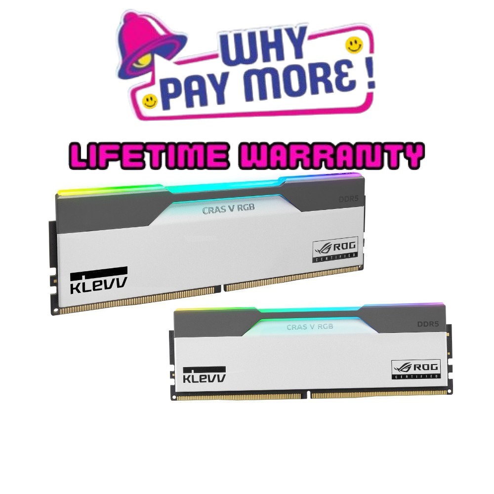 Klevv CRAS V RGB ROG ได้รับการรับรอง 32GB DDR5 7200MHz GAMING DESKTOP ...